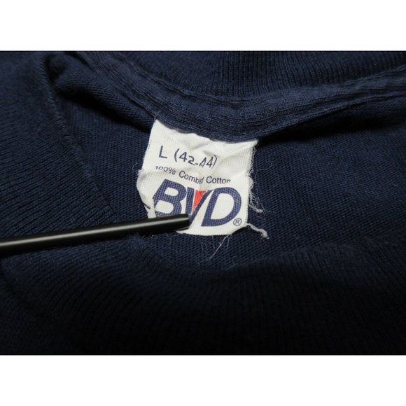 Bvd | Shirts | Vintage Bvd Crew Neck Single Stitch Pocket Tshirt L Made In Usa | Poshmark